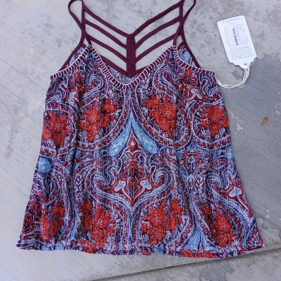 Tops | Nwt Band Of Gypsys Strappy Tank | Poshmark